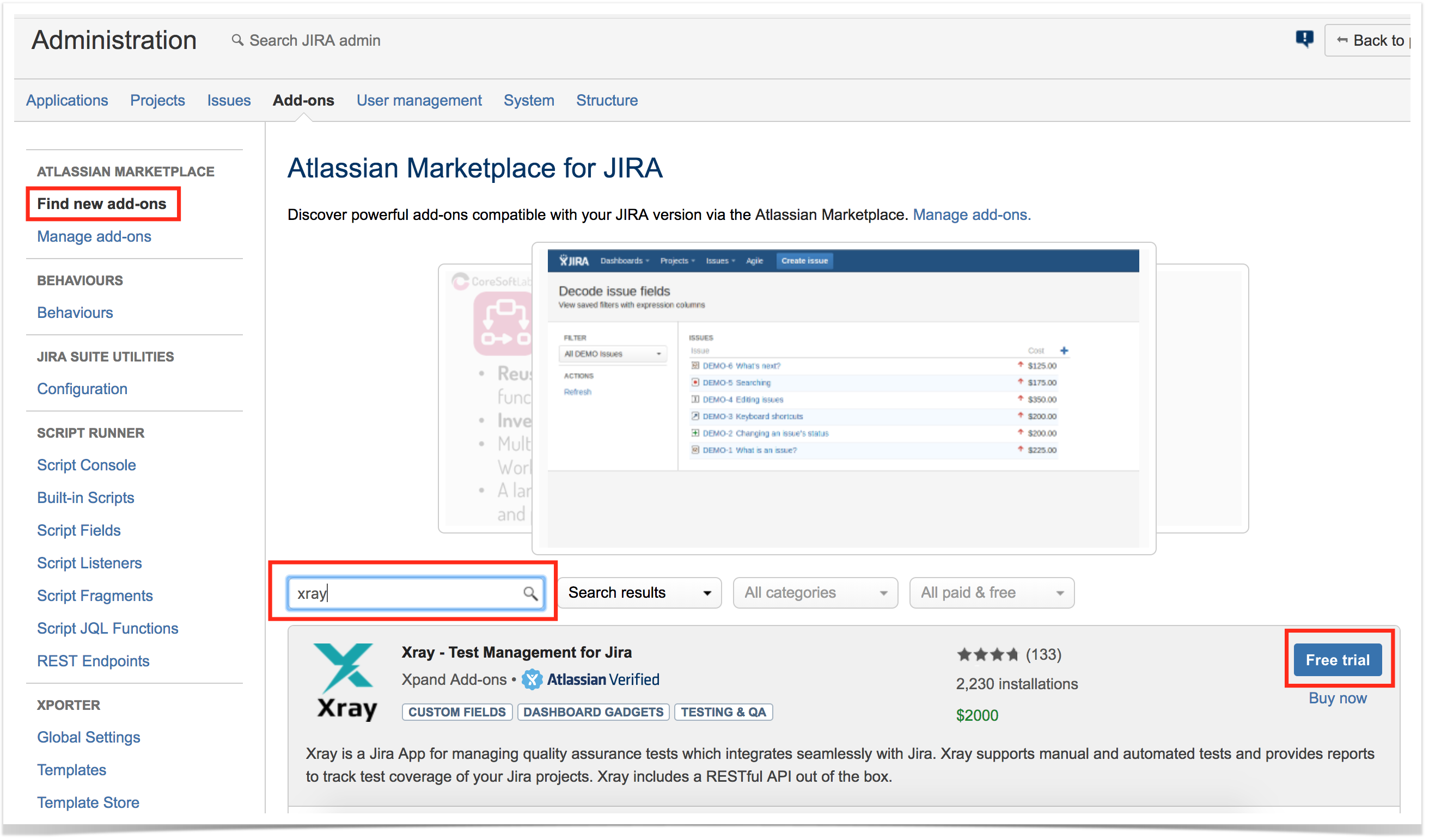 Installation - Xray for JIRA 3.0 - Xray Archive Installation - Xray for JIRA 3.0 - Xray Archive